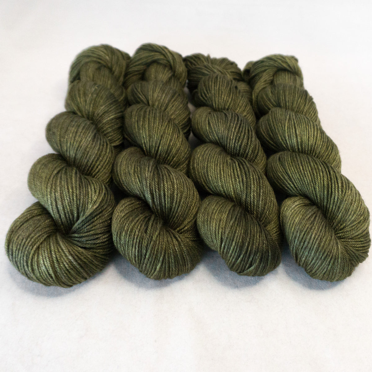DK Yakity Yak Yarn - Olive Semi Solid – Greenwood Fiberworks
