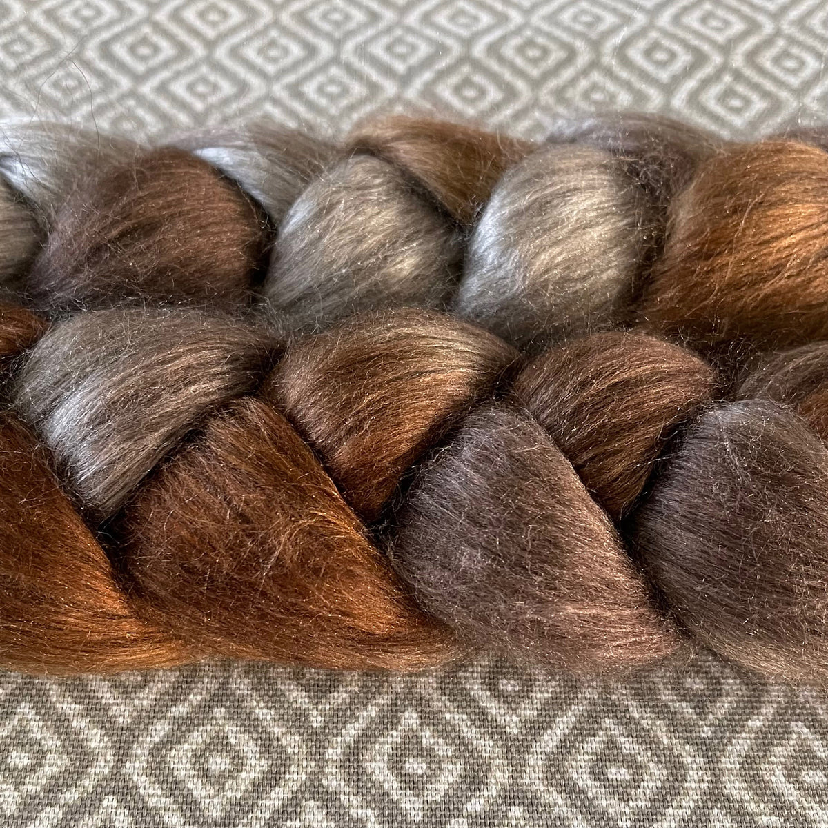 Yak Silk Roving - Cappuccino – Greenwood Fiberworks