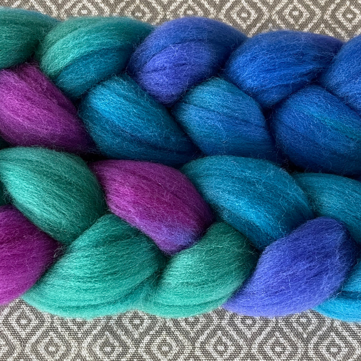 Targhee Wool Roving - Carnival – Greenwood Fiberworks