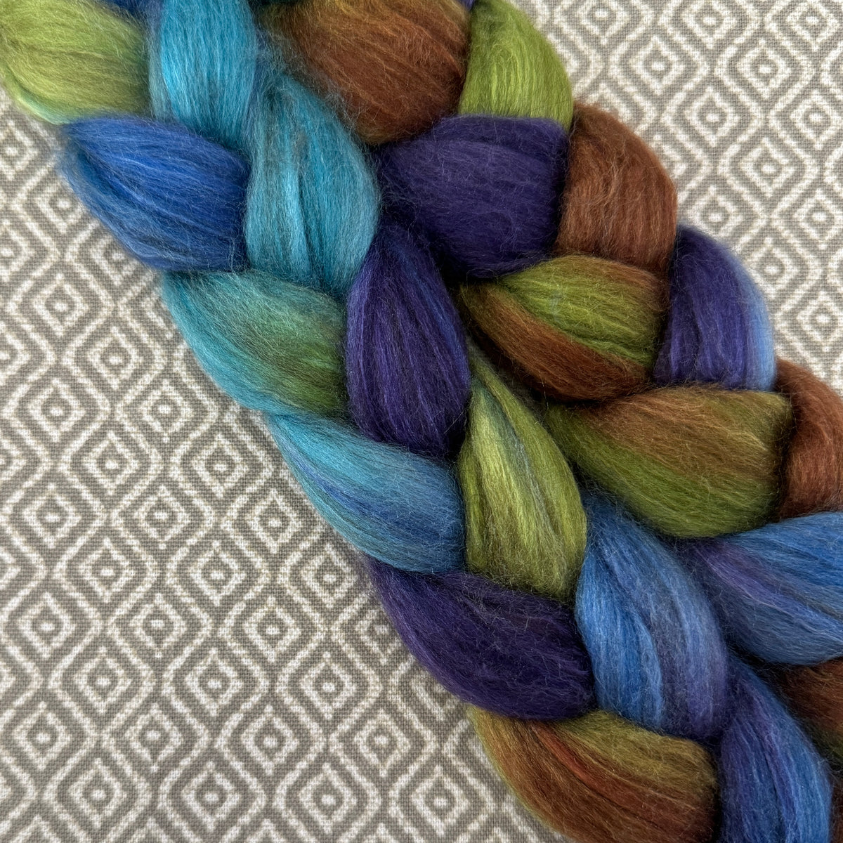 Merino Yak Silk Roving - Peacock – Greenwood Fiberworks