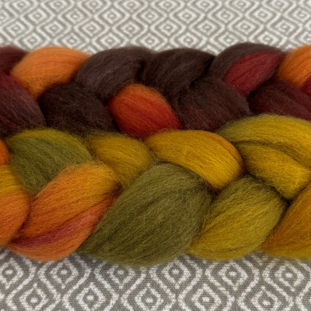 Polwarth Wool Roving - Autumn Leaves – Greenwood Fiberworks