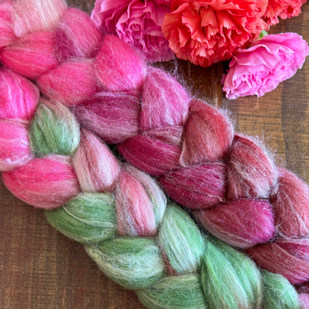 Merino Bamboo Silk Roving - Love Notes – Greenwood Fiberworks