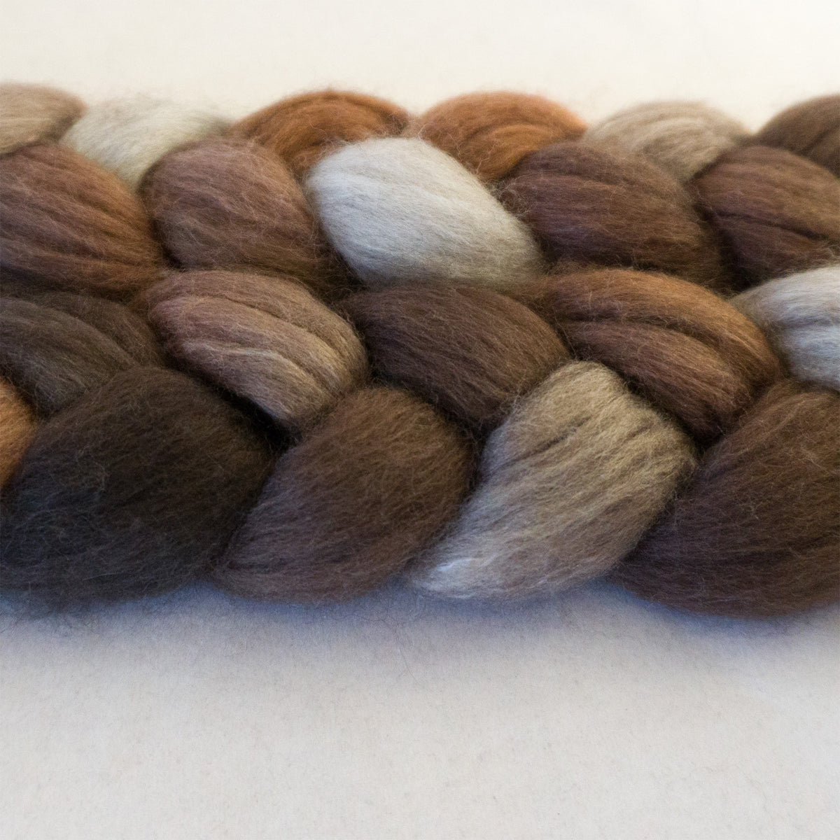 Merino Yak Silk Roving - Cappuccino – Greenwood Fiberworks