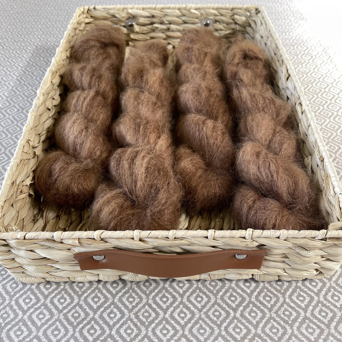 Fine Fluff Yarn - Chestnut Semi Solid – Greenwood Fiberworks