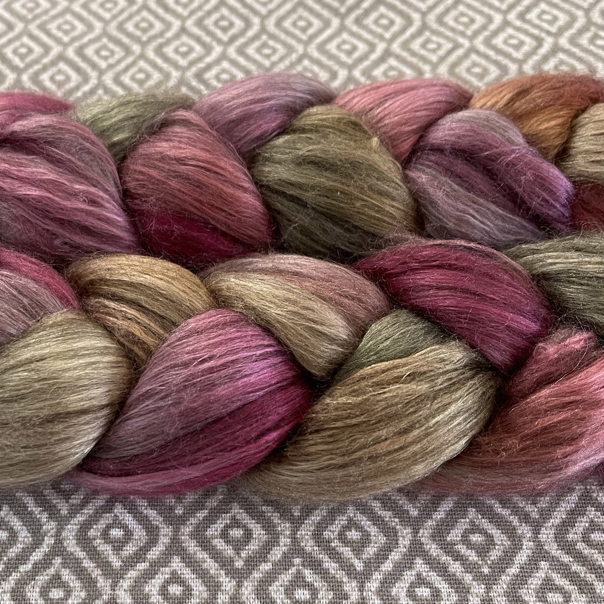 Yak Silk Roving - Dragon Fruit – Greenwood Fiberworks