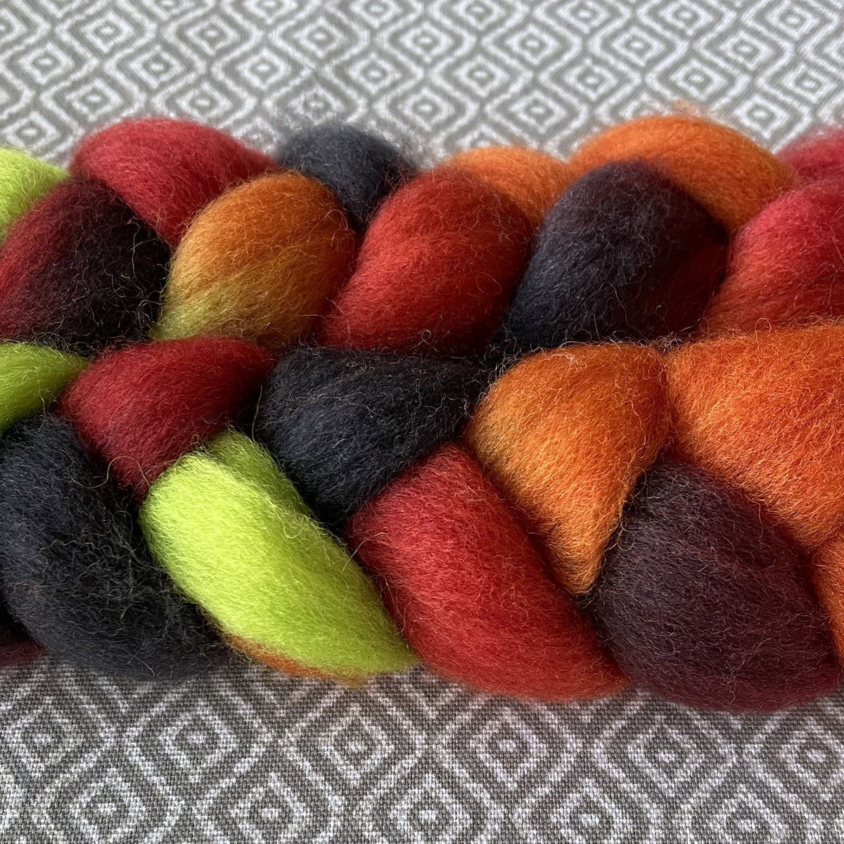 BFL Wool Roving - Dragon Scales – Greenwood Fiberworks