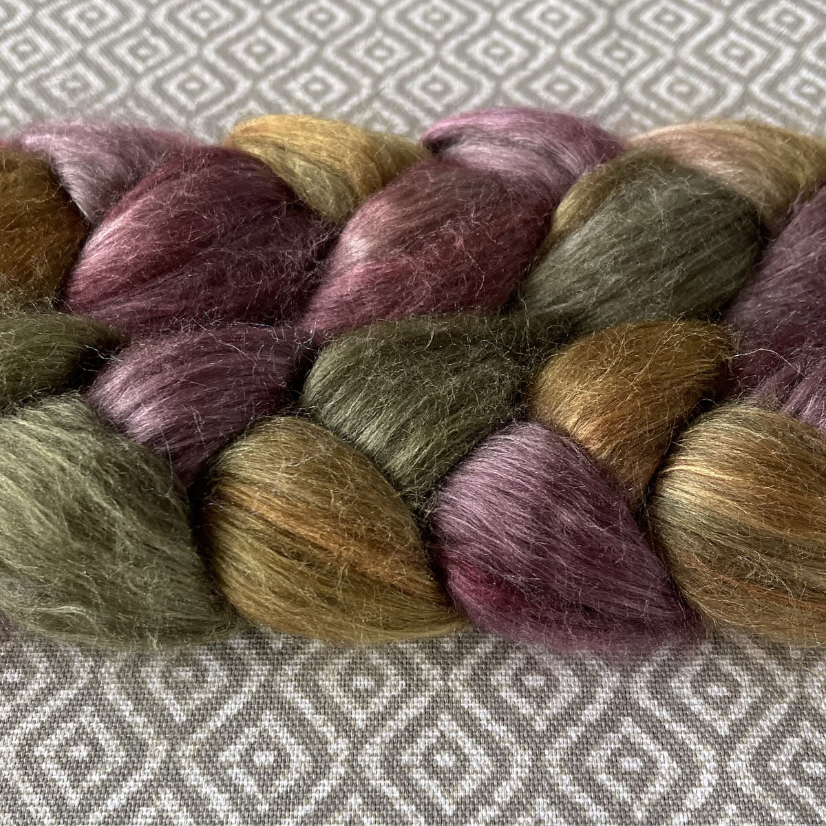 Yak Silk Roving - Grapevine – Greenwood Fiberworks
