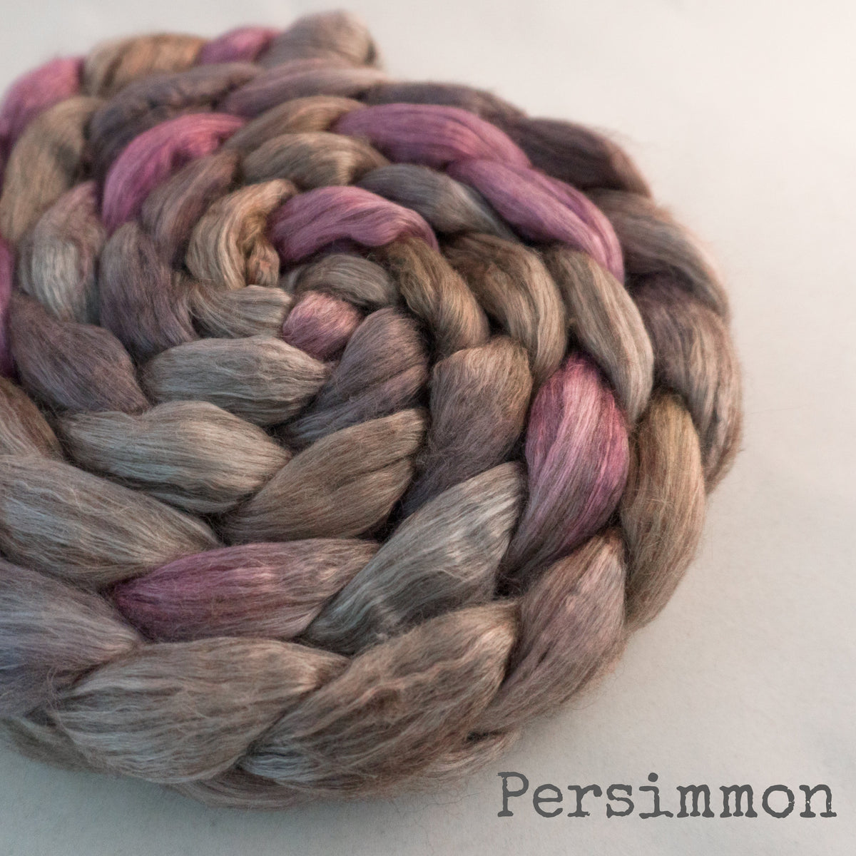 Yak Silk Roving - Persimmon – Greenwood Fiberworks