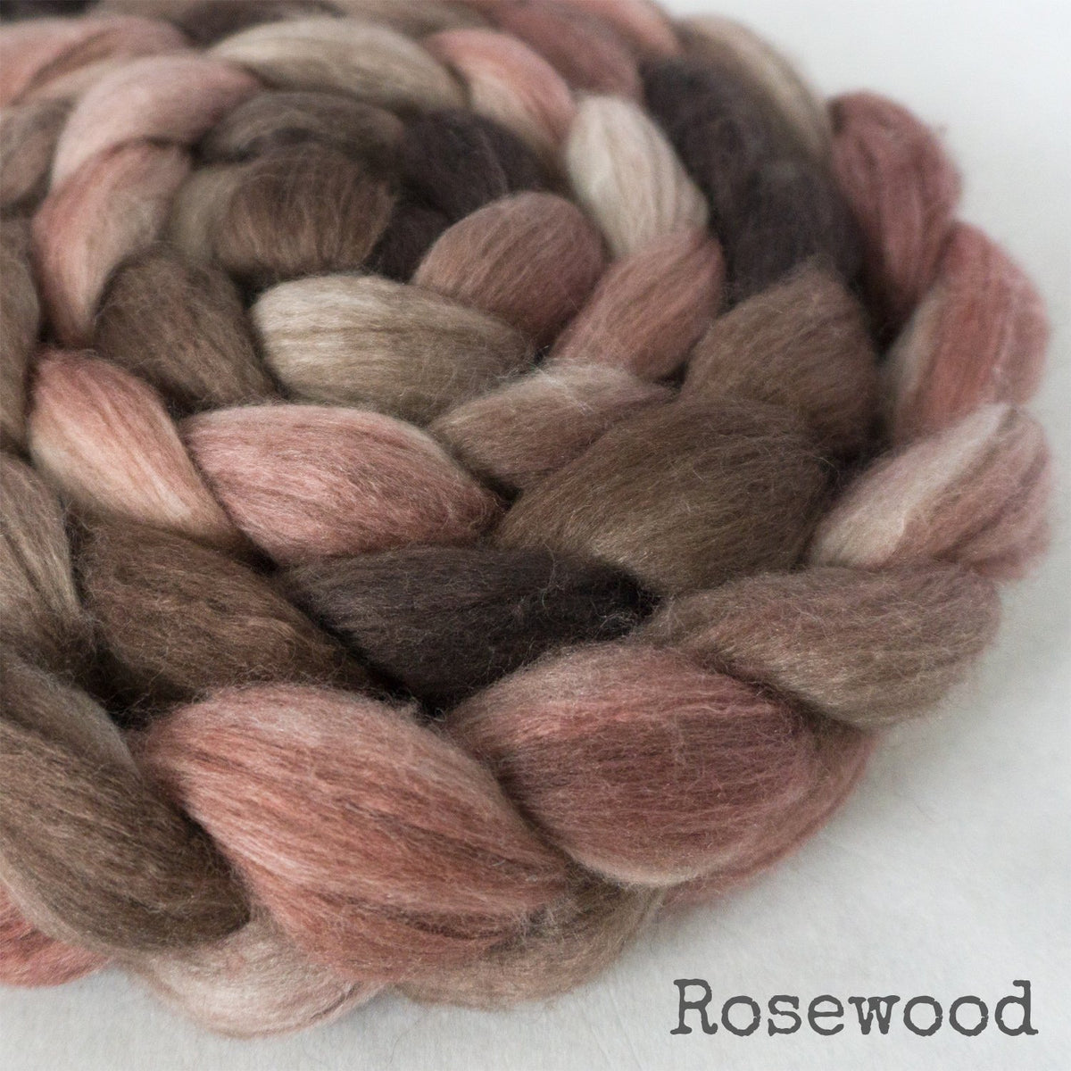 Merino Yak Silk Roving - Rosewood – Greenwood Fiberworks