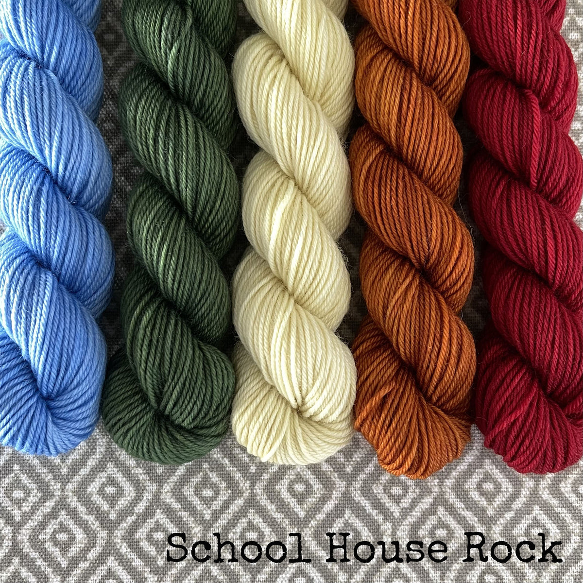Simply Sock 5-Pack Mini Skeins in School House Rock Semi Solid ...