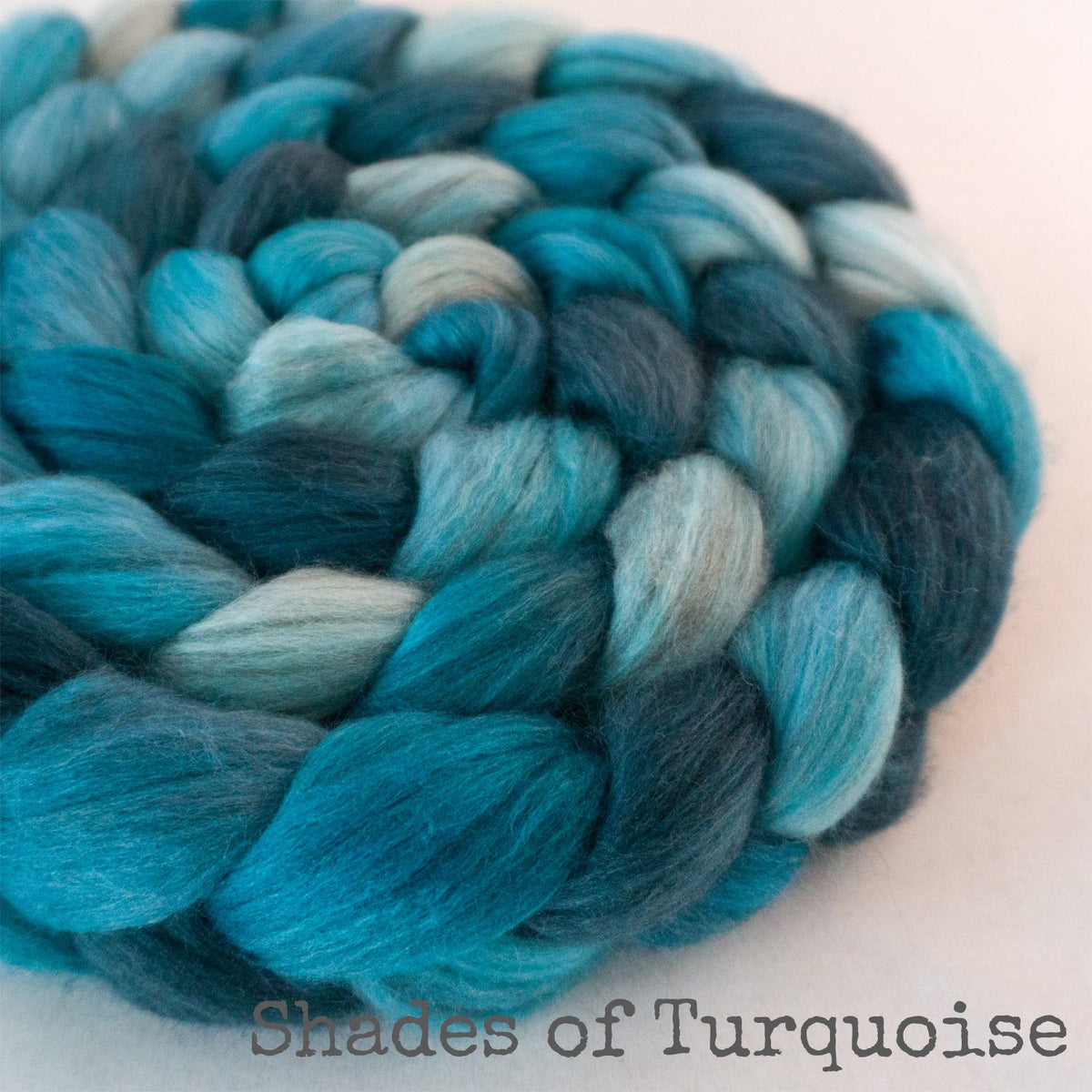 Merino Yak Silk Roving - Shades of Turquoise – Greenwood Fiberworks