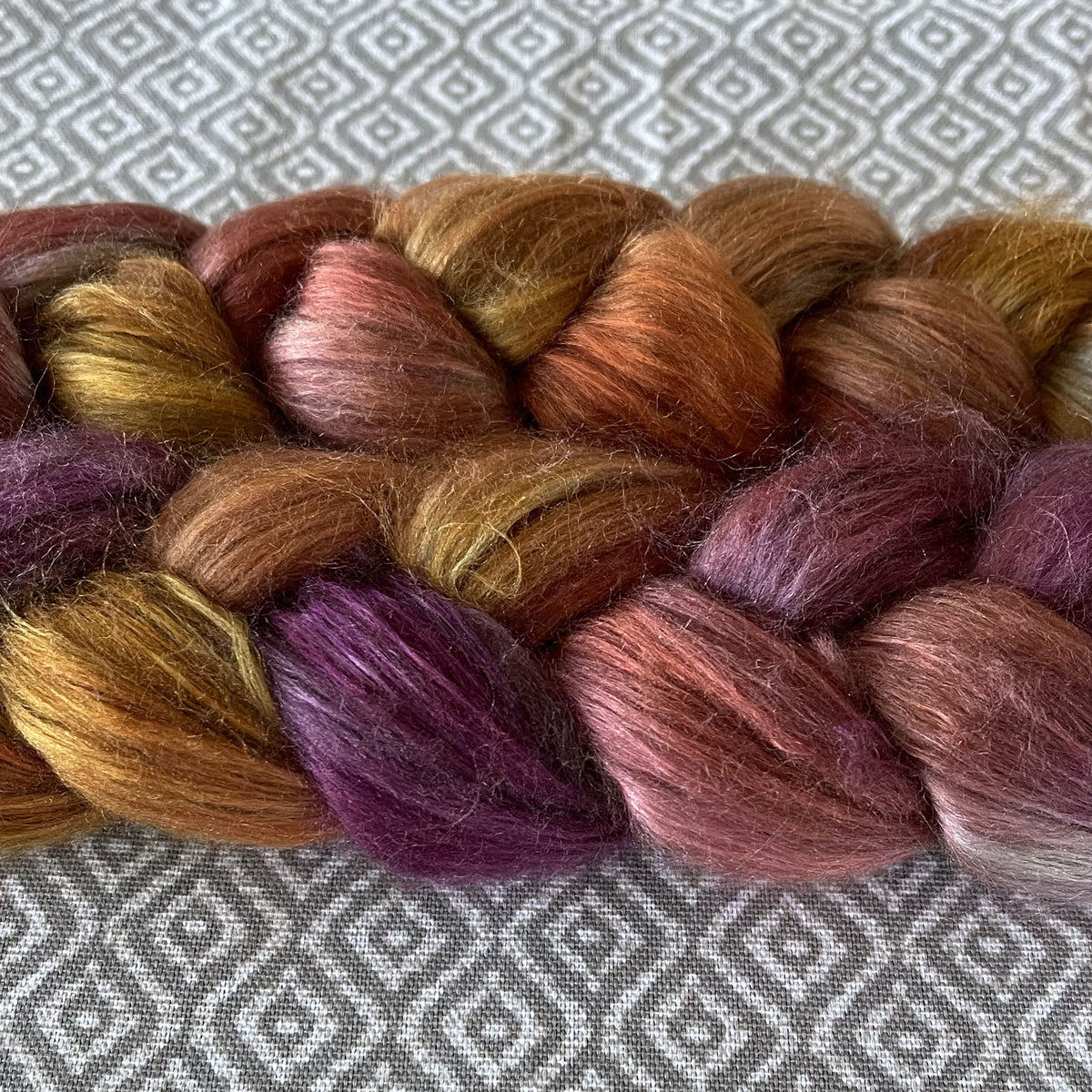 Yak Silk Roving - Topaz – Greenwood Fiberworks