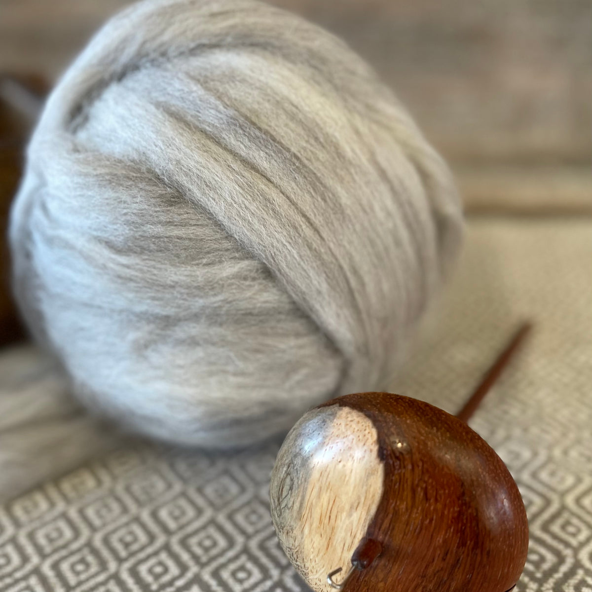 Merino Yak Silk Roving - Natural – Greenwood Fiberworks